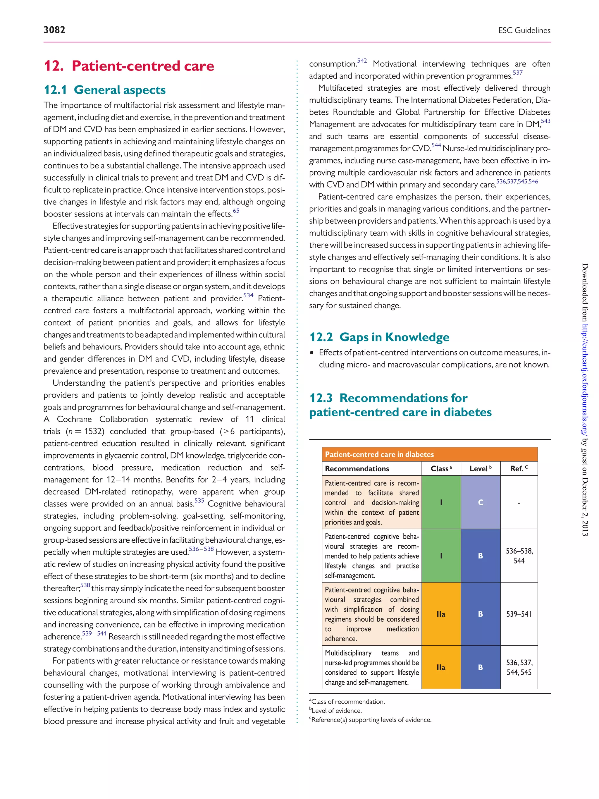 2013 esc guidelines on diabetes, pre diabetes, and cardiovascular ...