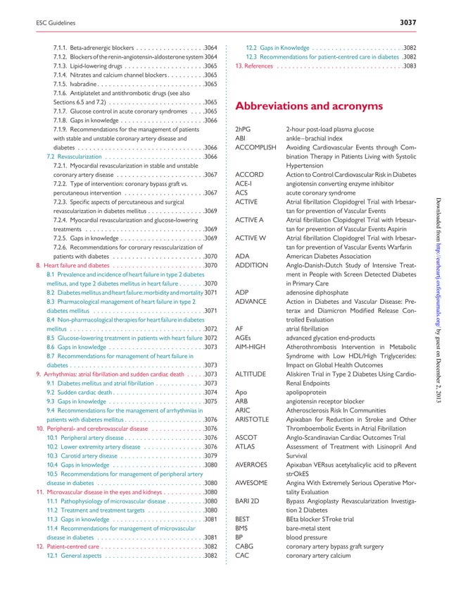 2013 esc guidelines on diabetes, pre diabetes, and cardiovascular ...