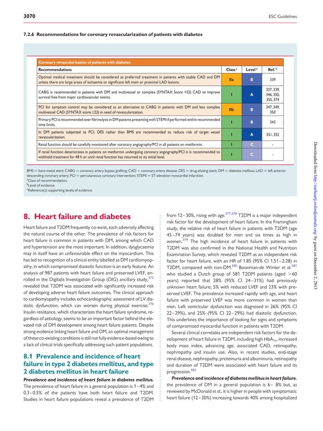 2013 esc guidelines on diabetes, pre diabetes, and cardiovascular ...