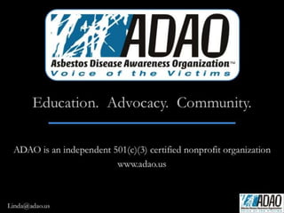 2013 ADAO Silver Sponsor: Early, Lucarelli, Sweeney & Strauss Law Firm ...