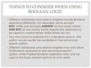 Boolean search operators cheat sheet - qustfirst