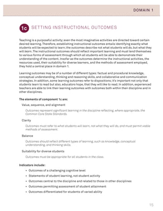 Charlotte Danielson Evaluation Instrument | PDF