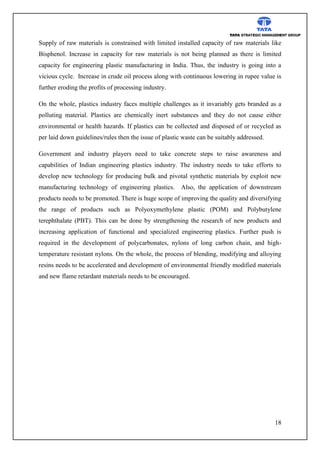 Opportunities in Engineering Plastics | PDF