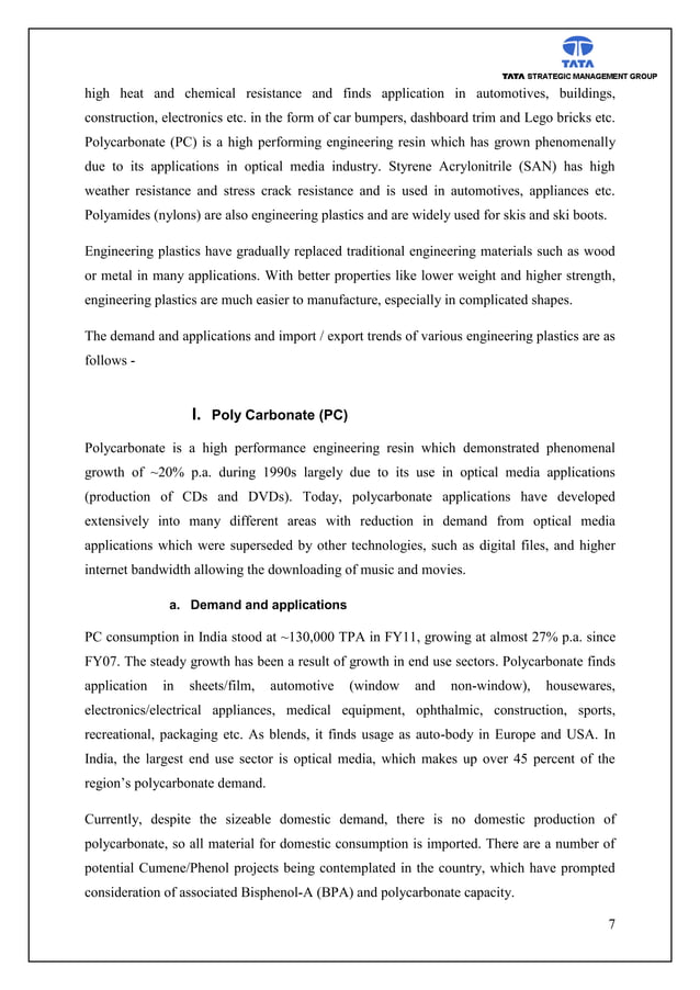 Opportunities in Engineering Plastics | PDF