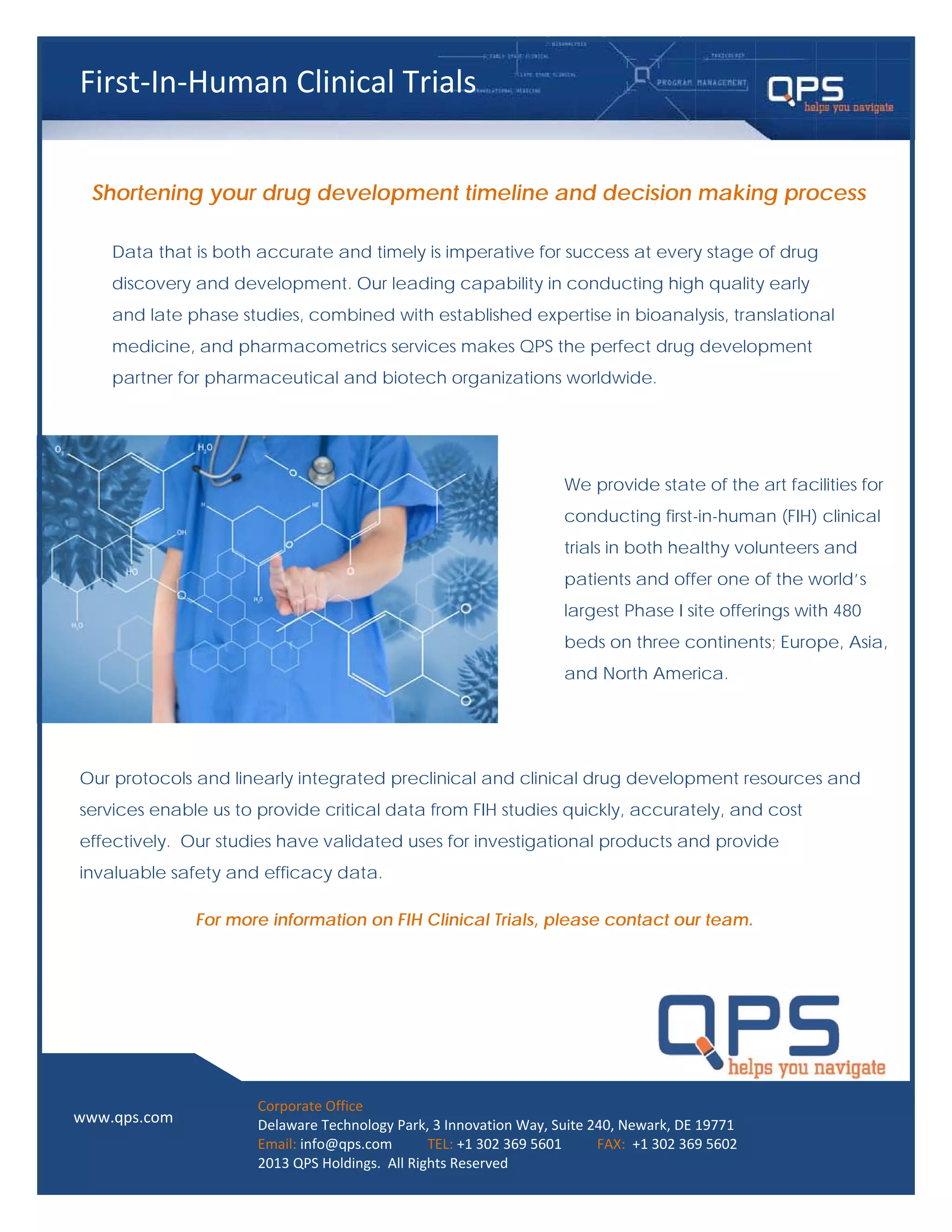 QPS First-in-Human Flyer | PDF