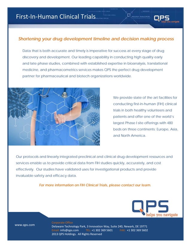 QPS First-in-Human Flyer | PDF
