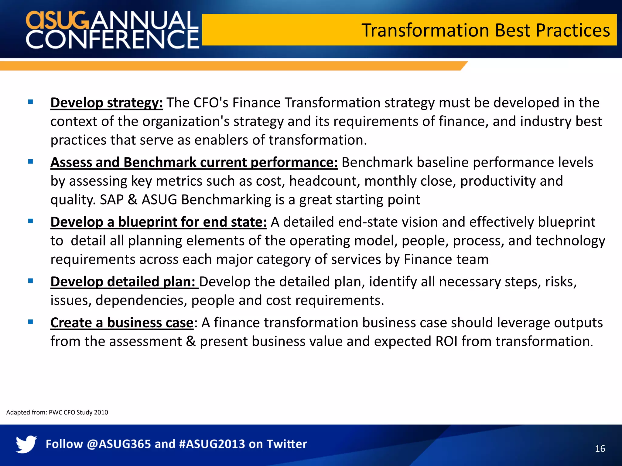 Business Transformation - Finance Transformation using SAP Solutions | PDF