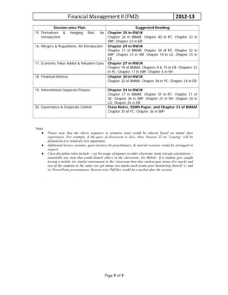 2013 fm2 outline | PDF