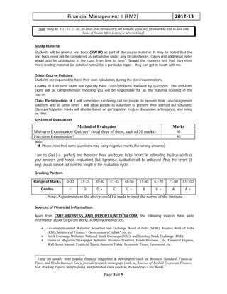 2013 fm2 outline | PDF