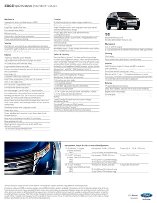 2013 Ford Edge Specs | PDF