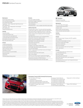 2013 ford _focus_brochure | PDF | Automotive Industry | Industries