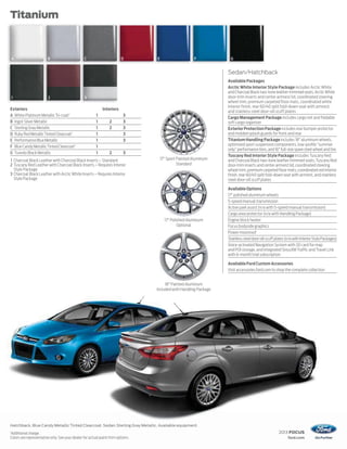 2013 ford _focus_brochure | PDF | Automotive Industry | Industries