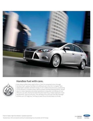 2013 ford _focus_brochure | PDF | Automotive Industry | Industries