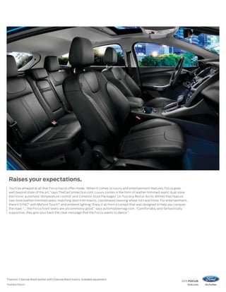 2013 ford _focus_brochure | PDF | Automotive Industry | Industries