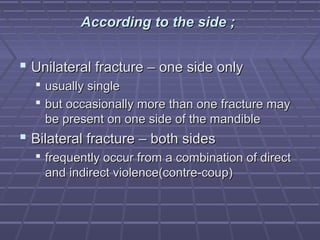Fracture of the Mandible | PPT