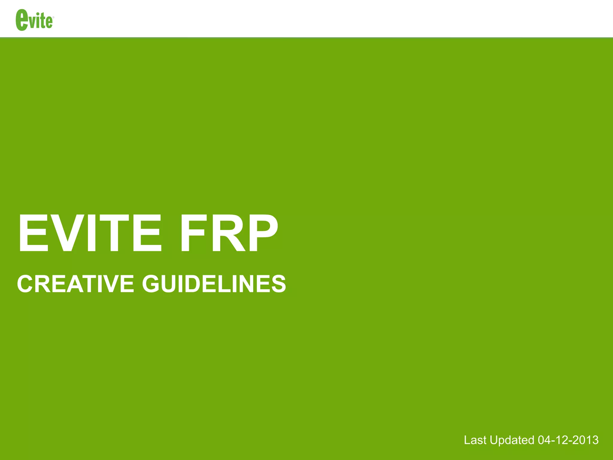2013 frp creative guidelines v4 | PPT