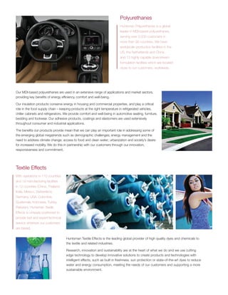 2013 Huntsman Corporate Brochure | PDF