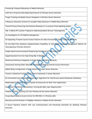 2013 ieee project dotnet titles | DOCX