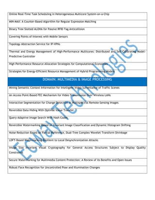 2013 ieee project dotnet titles | PDF
