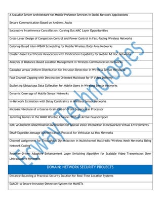 2013 ieee project java titles | PDF