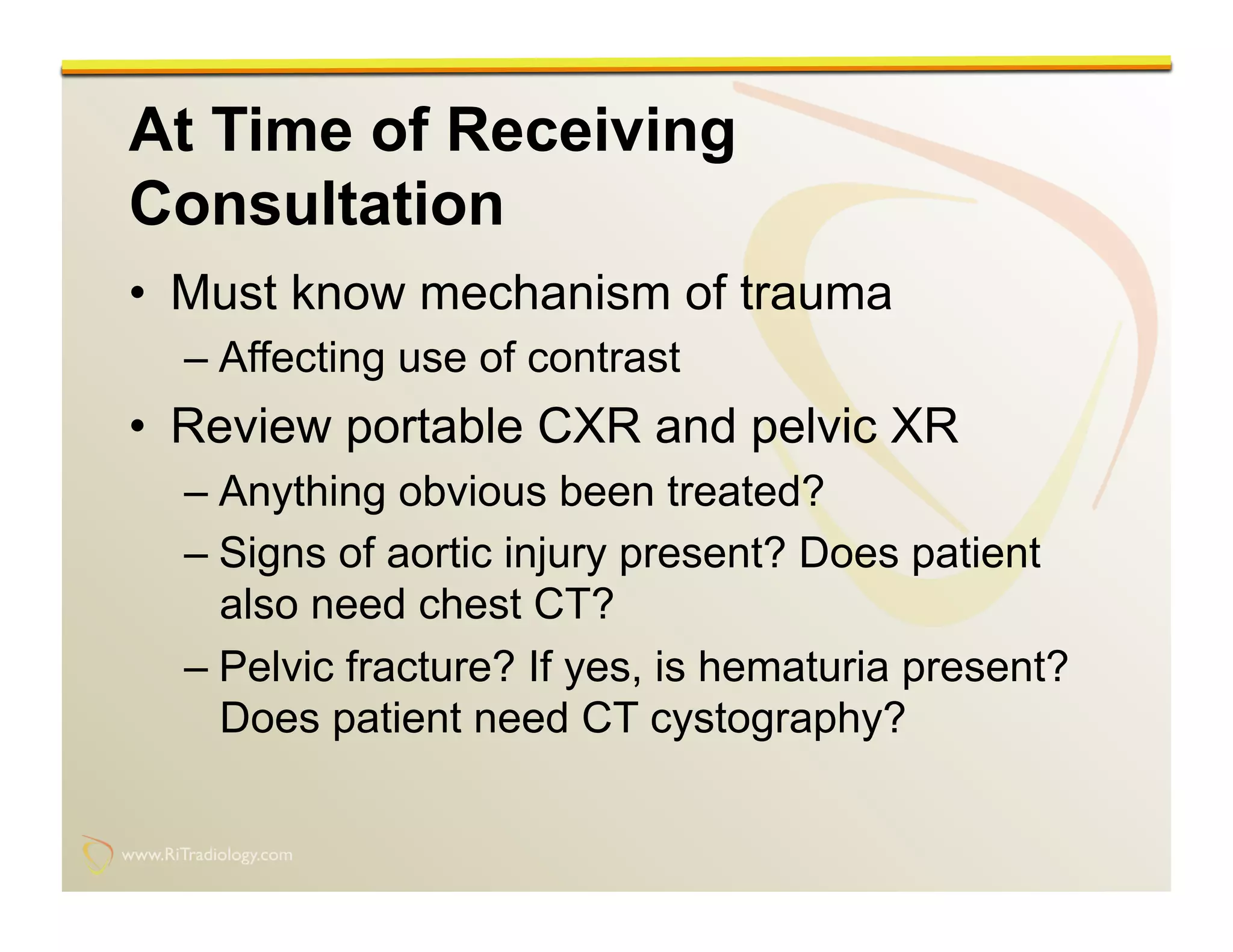Imaging of Abdominal Trauma | PDF