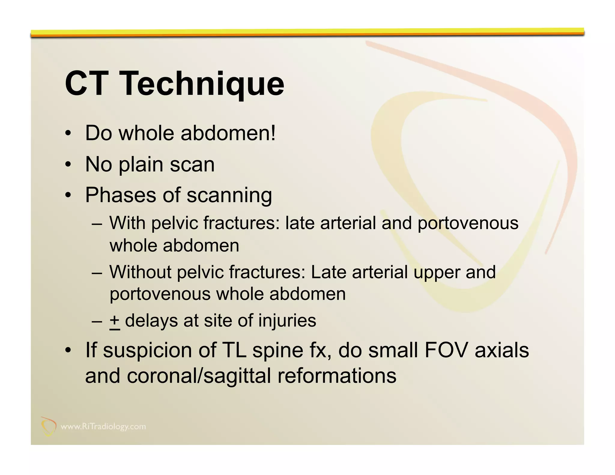 Imaging of Abdominal Trauma | PDF