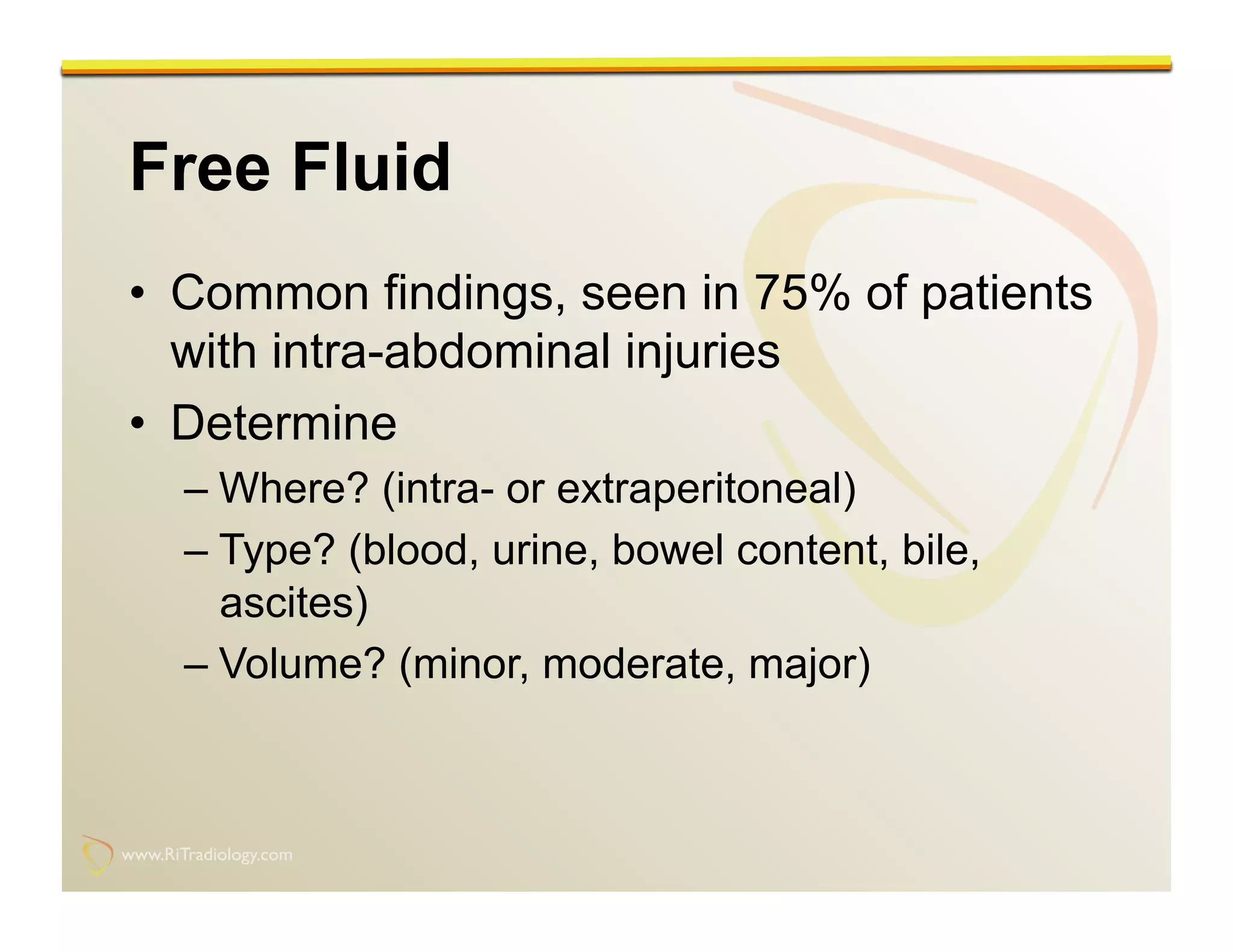 Imaging of Abdominal Trauma | PDF