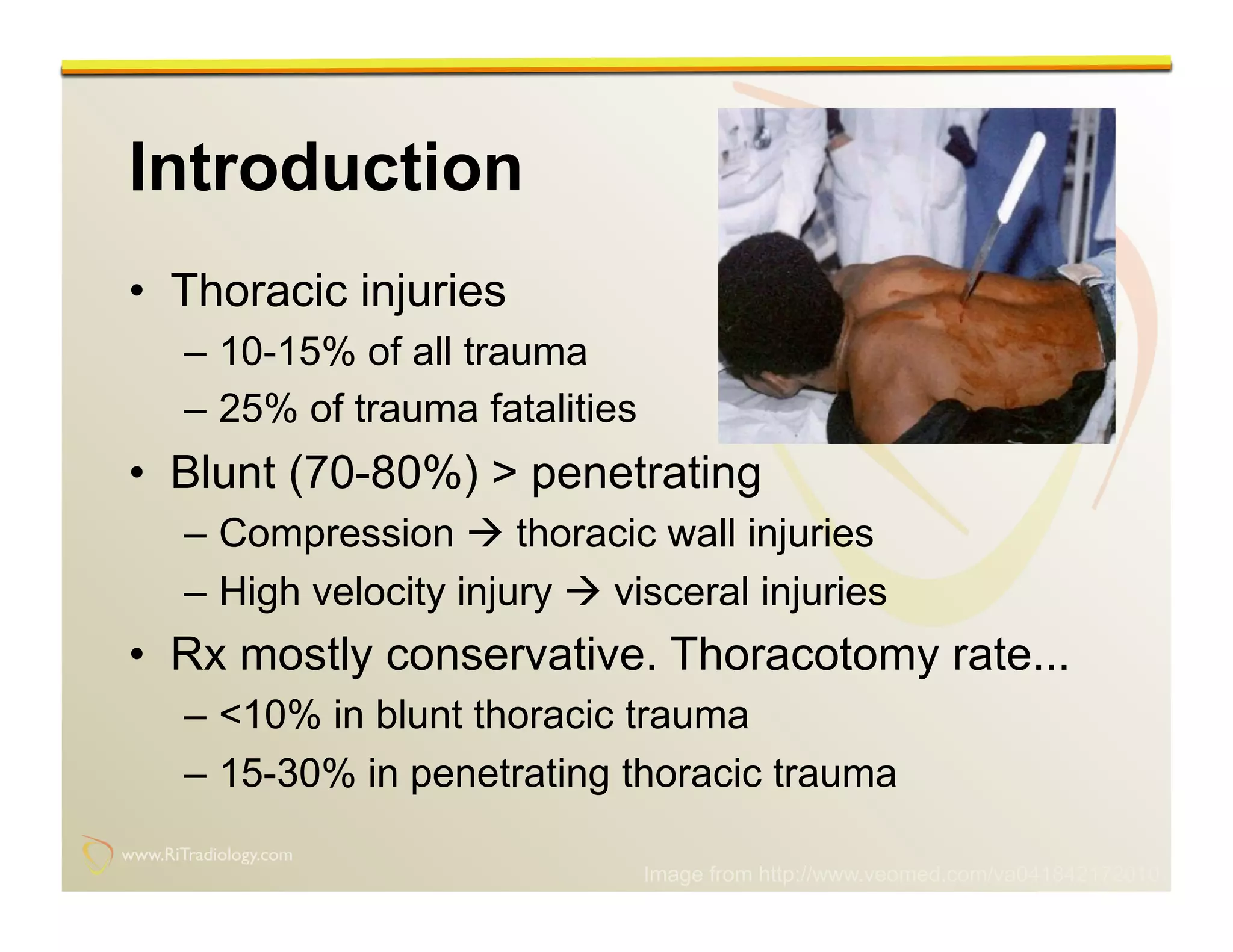 Imaging of Thoracic Trauma | PPT