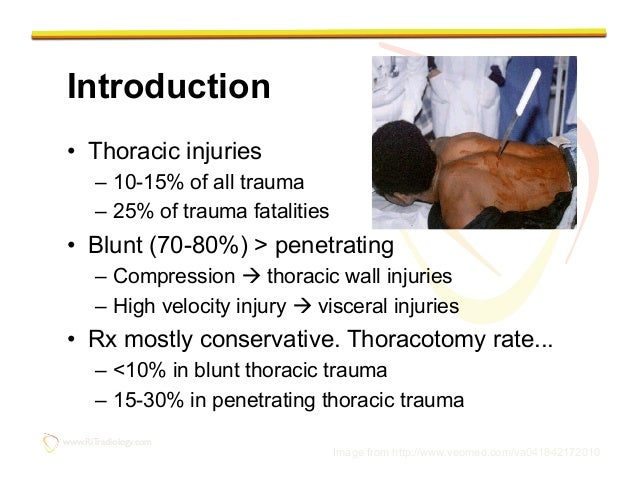 Imaging of Thoracic Trauma