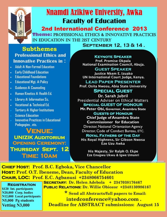 2013 International Conference flyer | PDF