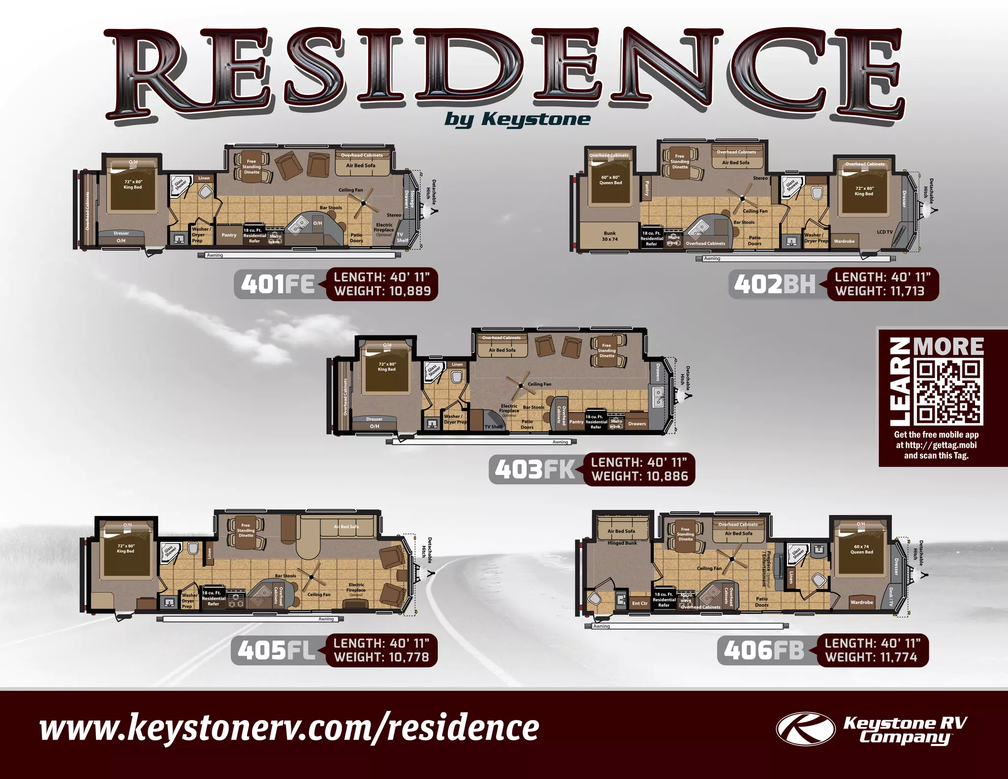 2013 Keystone Residence Destination Travel Trailer | PDF