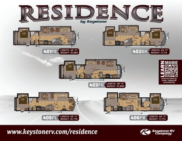 2013 Keystone Residence Destination Travel Trailer | PDF | Home ...
