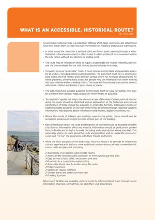 Best Practice Guide to Accessible Routes in Historic Cities - 2013 by ...