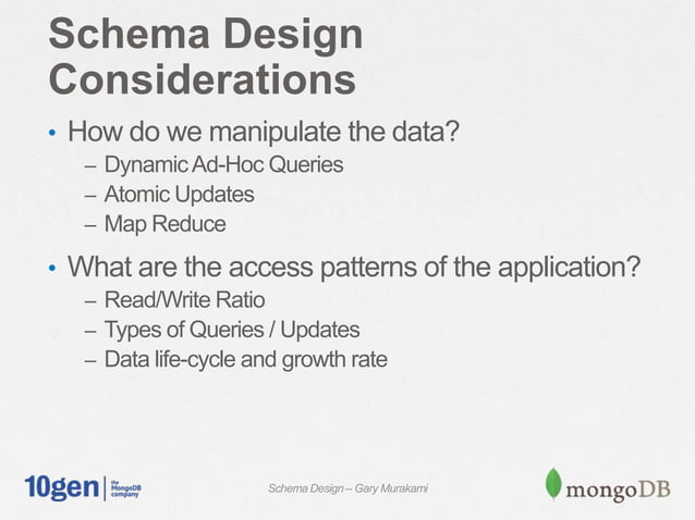 Schema Design | PPT