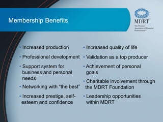 Manfaat Keanggotaan MDRT | PPTX