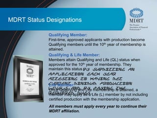 Manfaat Keanggotaan MDRT | PPTX