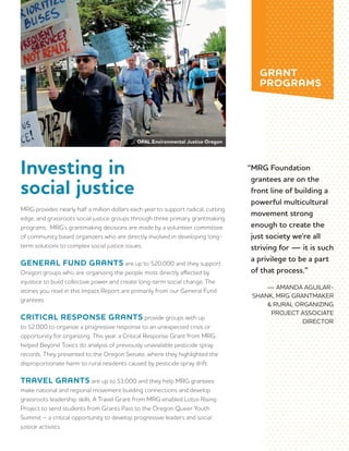 2013 MRG Foundation Impact Report | PDF