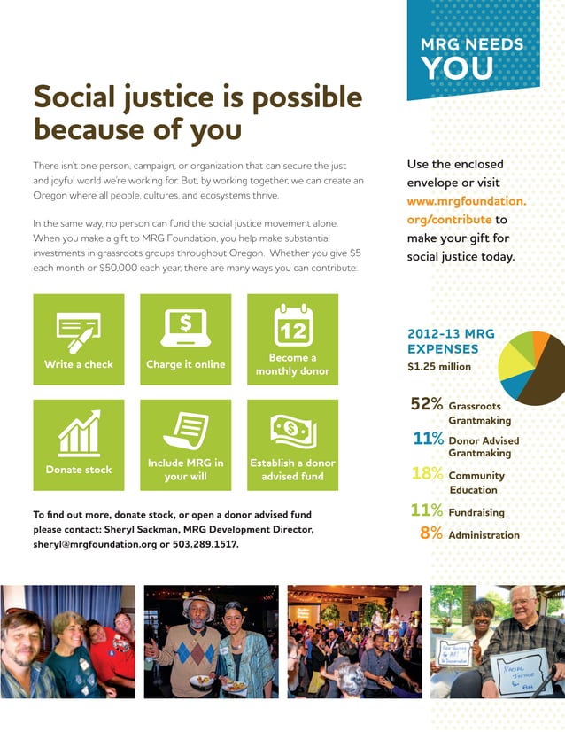 2013 MRG Foundation Impact Report | PDF