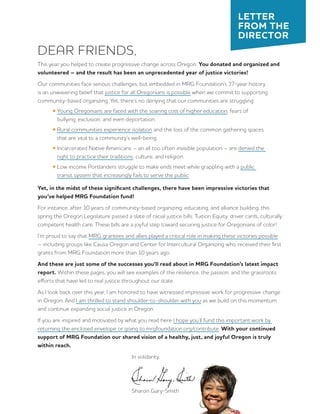 2013 MRG Foundation Impact Report | PDF