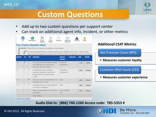 September 2013 HDI CSI Service Presentation | PDF | IT and Internet ...