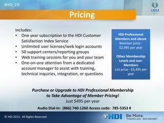 September 2013 HDI CSI Service Presentation | PDF | IT and Internet ...