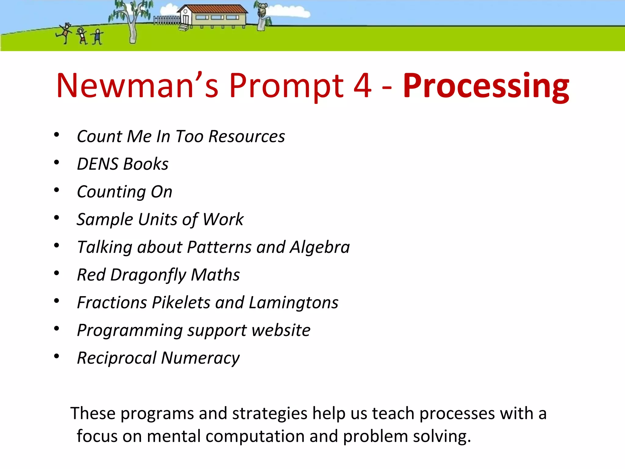2013 newmans error analysis and comprehension strategies | PPT