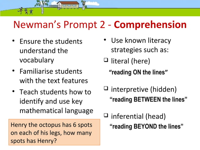 2013 newmans error analysis and comprehension strategies | PPT ...