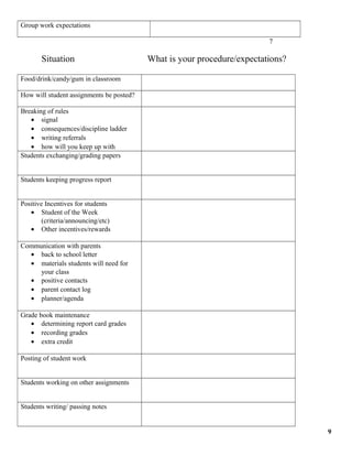 Developing and Teaching Classroom Expectations | PDF