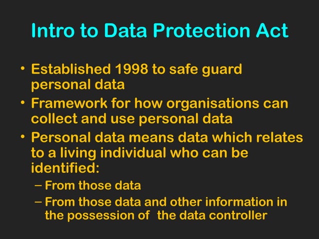 Introduction to Data Protection and Information Security | PPS