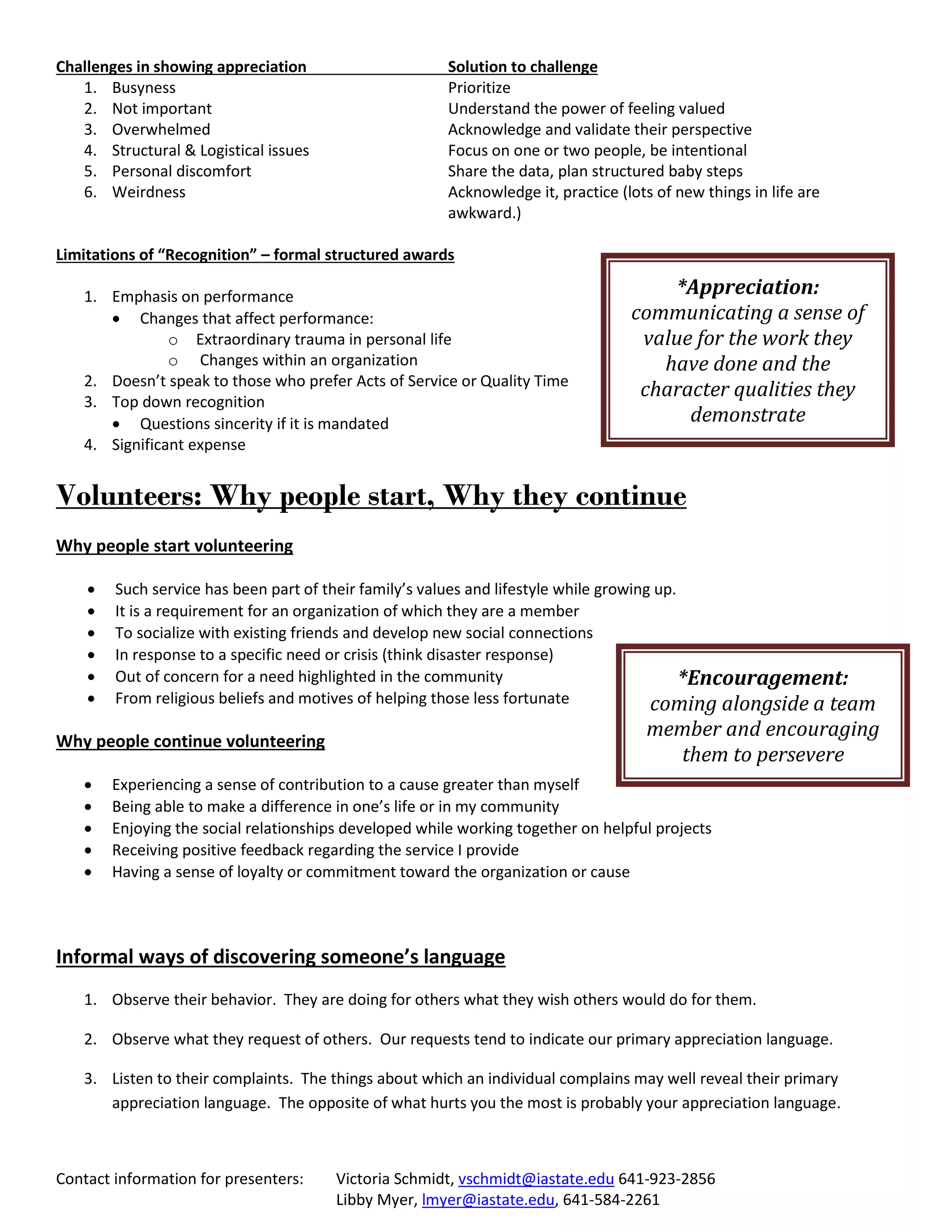 The 5 languages of appreciation in the workplace summary | PDF