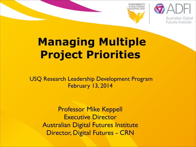 Managing Multiple Project Priorities | PDF