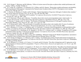 PV Module UV Exposure Literature Review | PDF