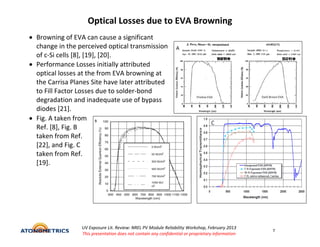 PV Module UV Exposure Literature Review | PDF