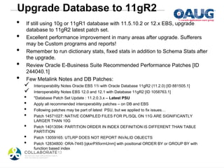 2013 Collaborate - OAUG - Presentation | PDF | Databases | Computer Software and Applications